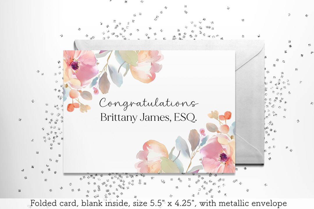 Congratulations on Passing the Bar Card, New Lawyer Congrats Card ...