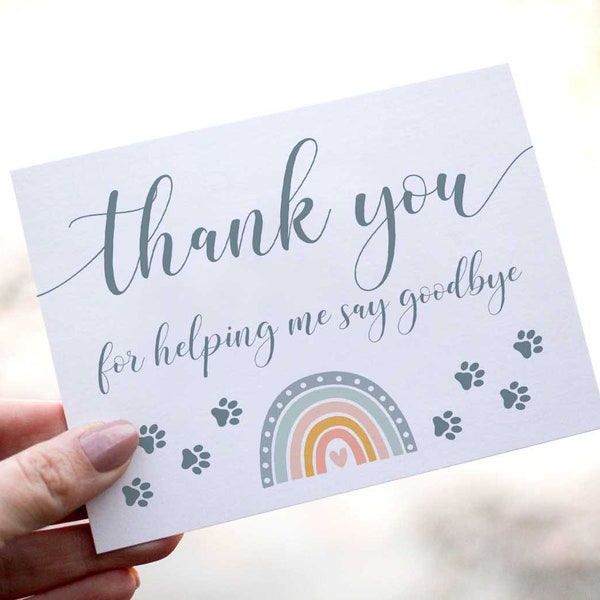 Dog Goodbye Card - Etsy