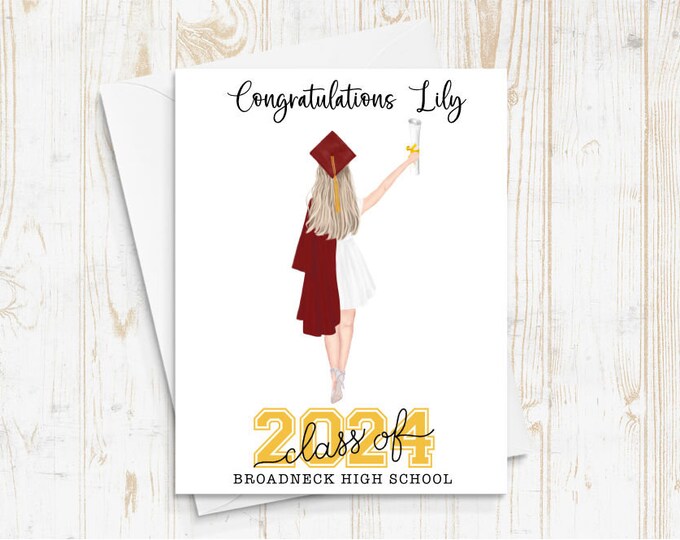 Graduation Card, Congrats Grad Card, Happy Graduation Card ...