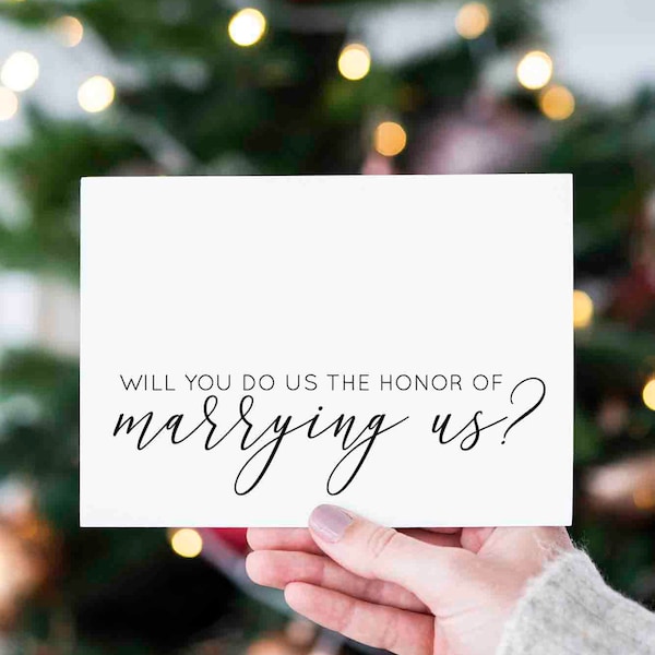 Officiant Asking Card - Etsy