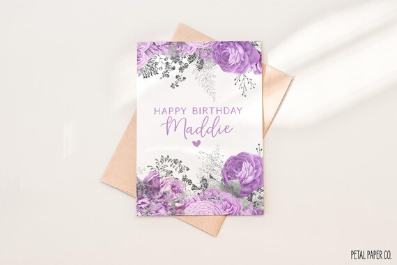 Custom Birthday Card Personalized Birthday Card Cute - Etsy