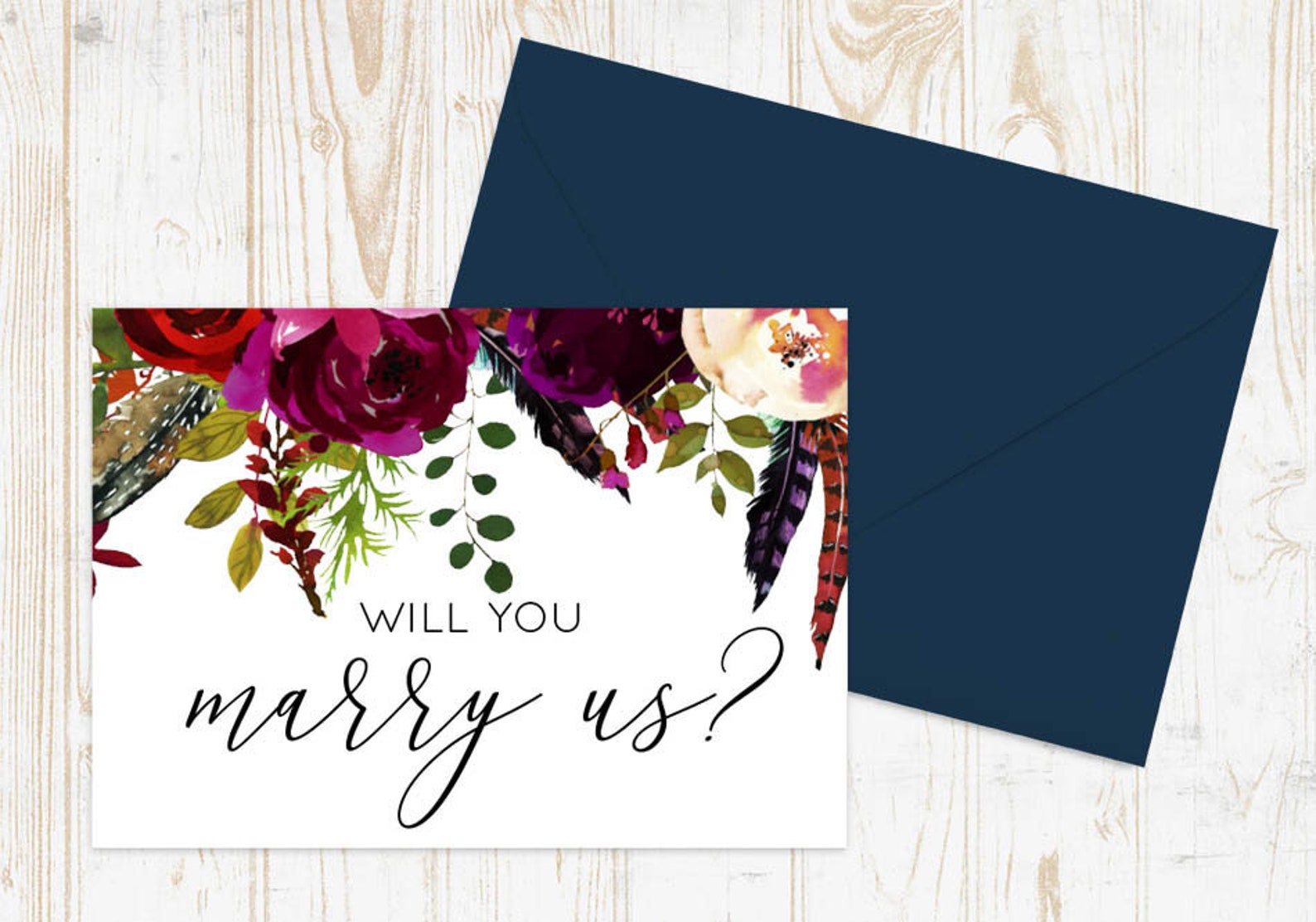 Will You Marry Us? - Officiant Asking Card, Will You Marry Us Card ...