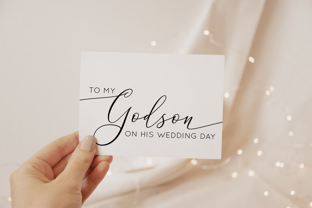 To My Godson on HIS WEDDING DAY Card - Godson Wedding Day Card, Wedding ...
