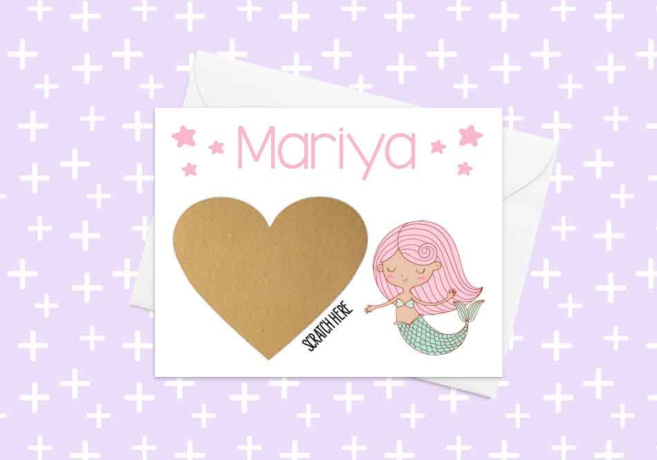 Flower Girl Proposal Card Scratch off Scratch off Flower - Etsy