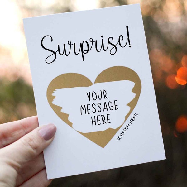 Custom Scratch off Card - Etsy