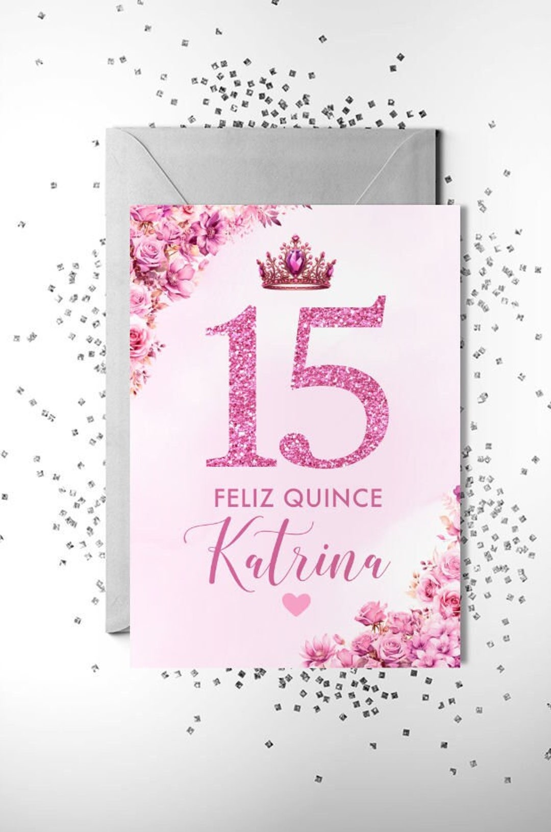 Quince Card, 15th Birthday Card, Quinceanera Birthday Card ...