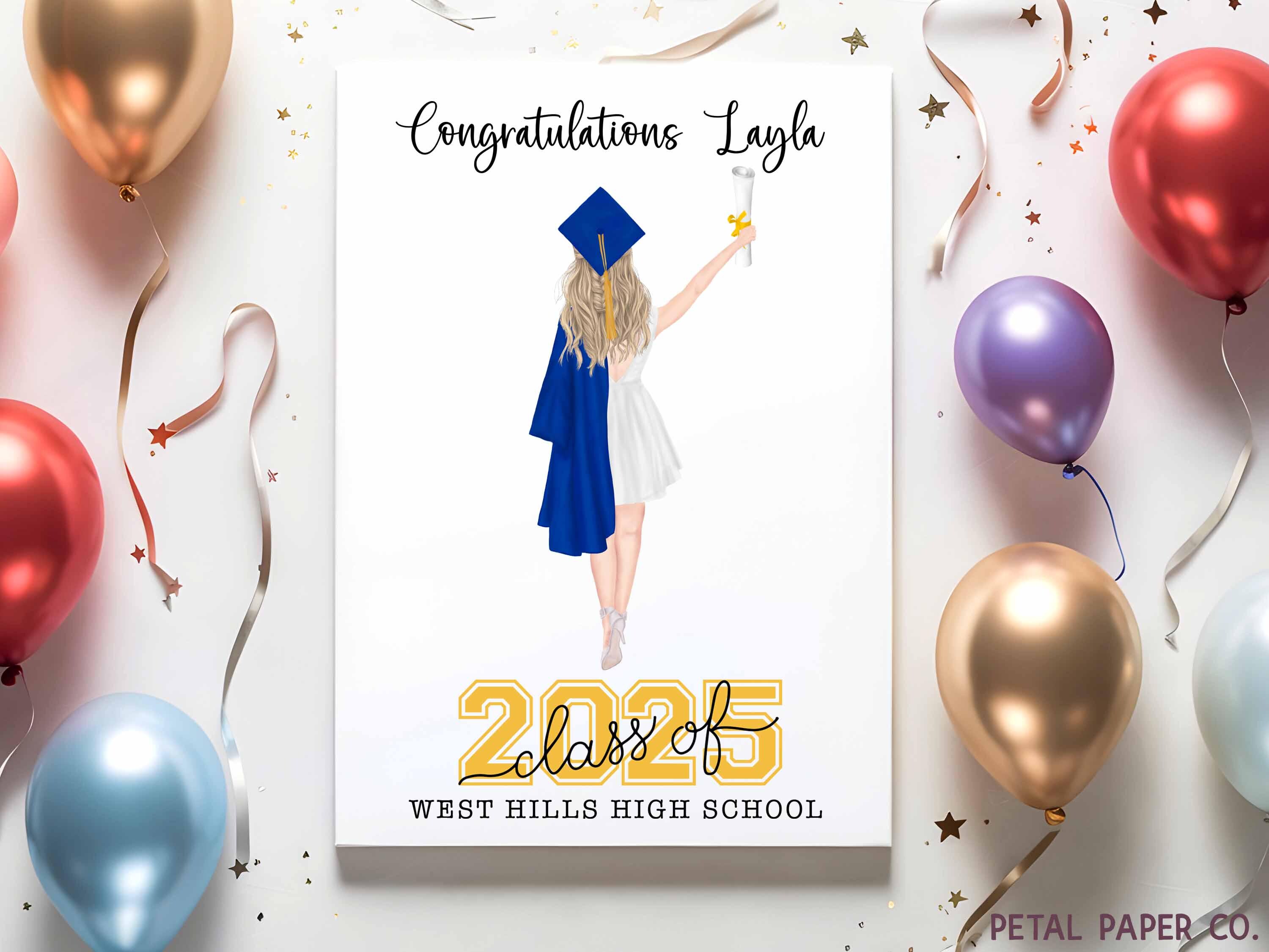 Graduation Card, Congratulations Grad Card, Happy Graduation Card ...
