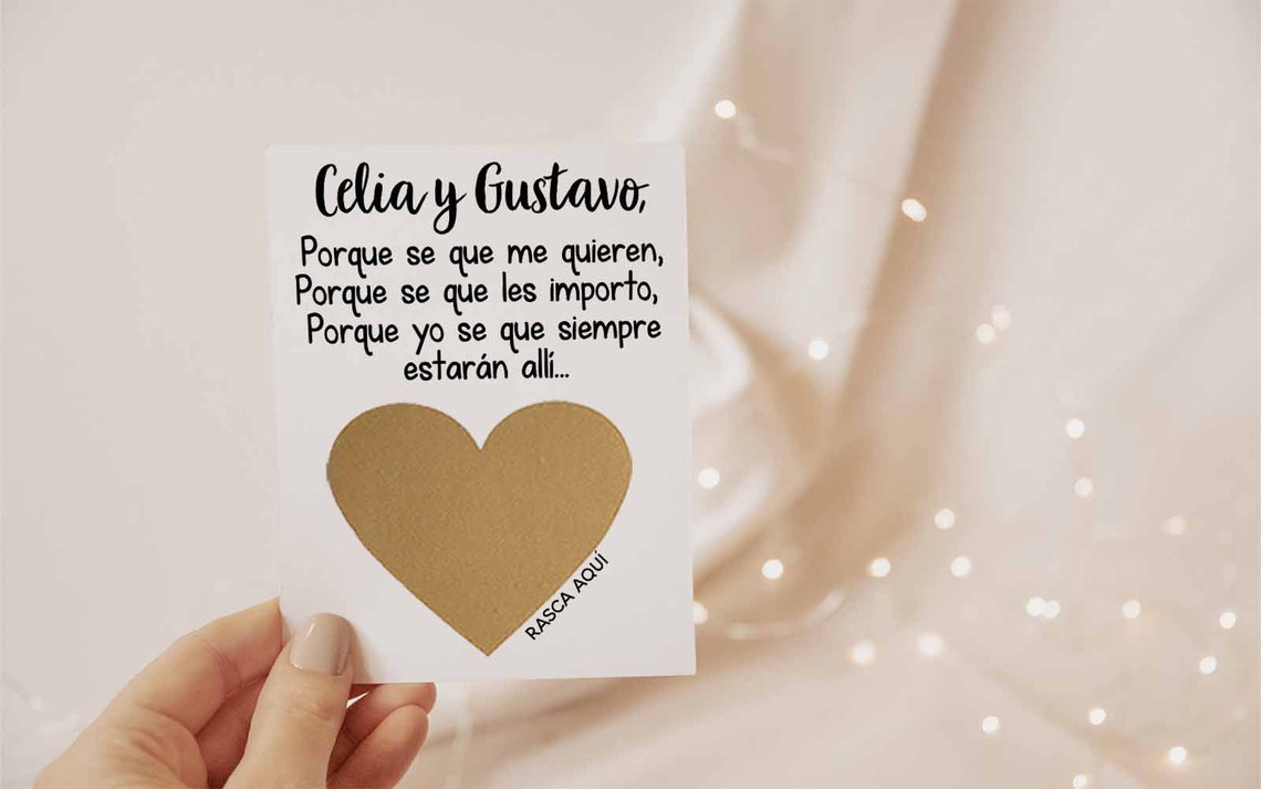 Spanish Godparents PADRINOS De PRIMERA COMUNION Scratch off Card ...