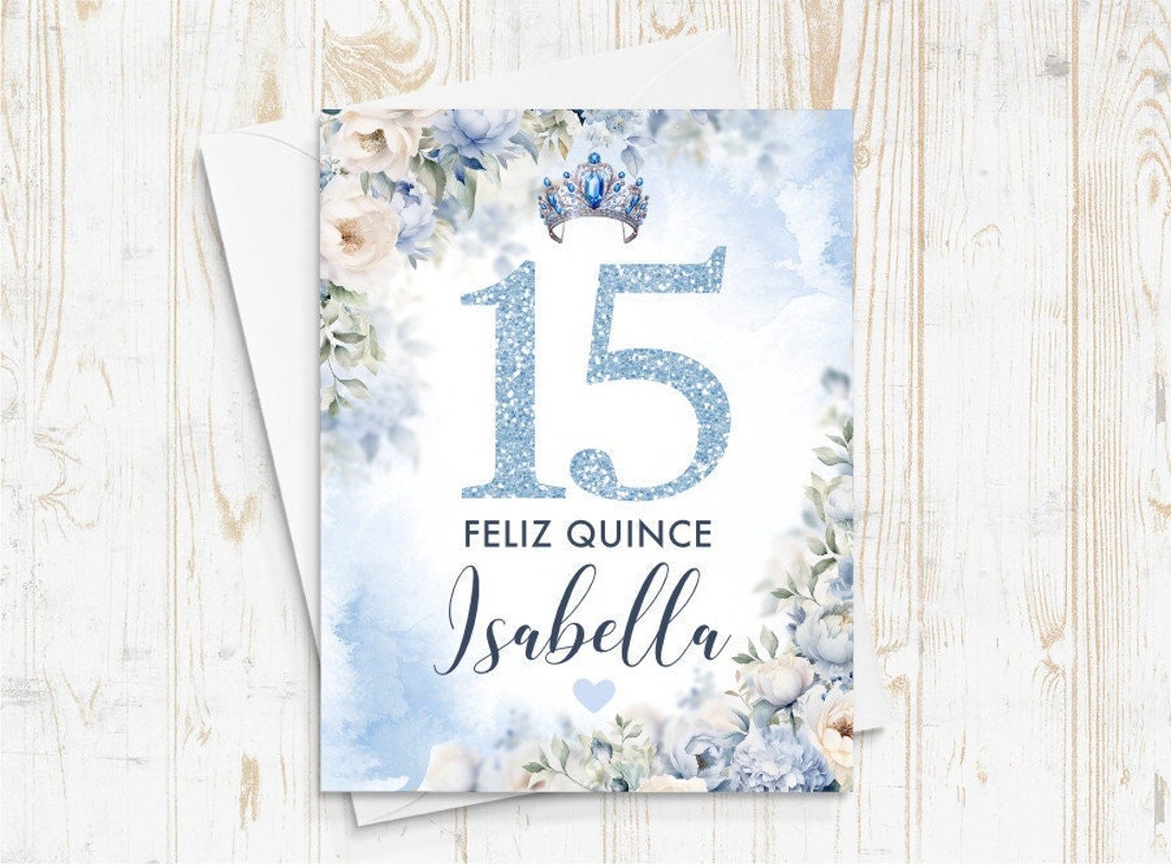 Quince Card, 15th Birthday Card, Quinceanera Birthday Card ...