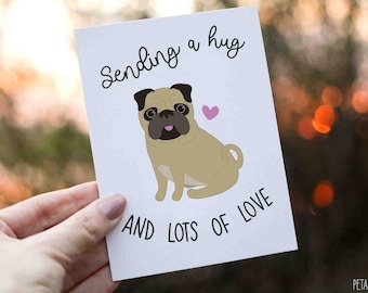 Pug Get Well Card - Etsy