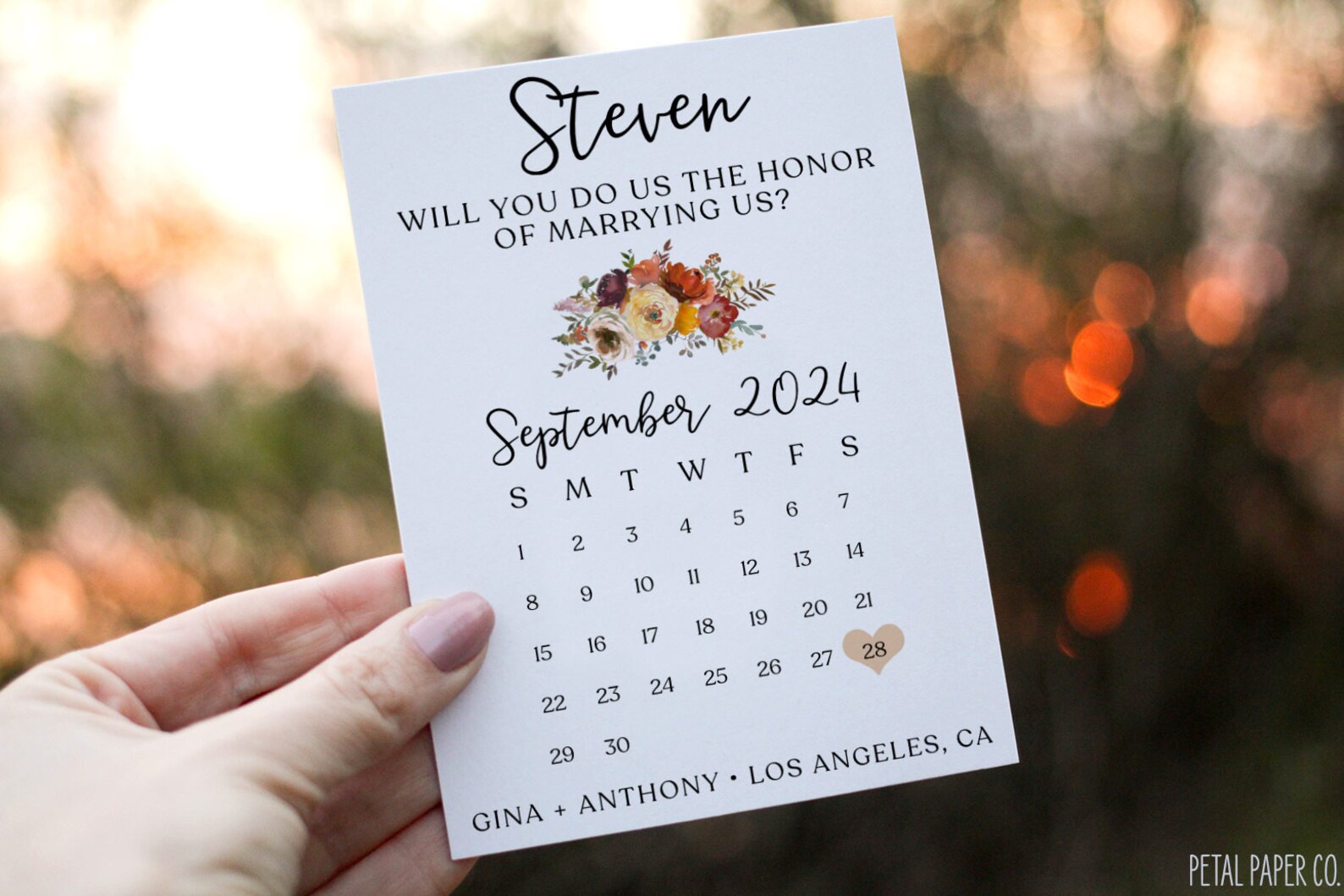 Will You Do Us the Honor of Marrying Us? - Officiant Asking Card, Will ...