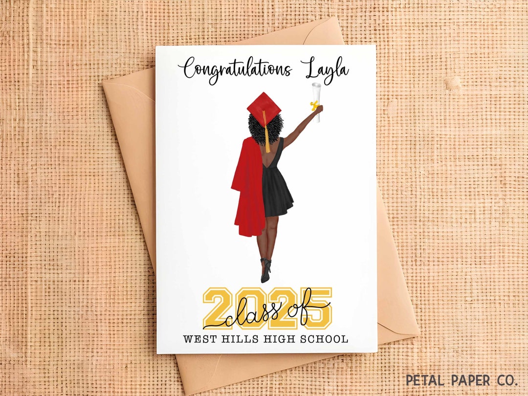 Graduation Card, Congratulations Grad Card, Graduation Card for Senior ...