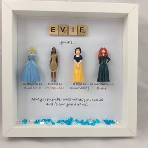 Disney Princess Style Frame Sister Daughter-friend Flower - Etsy UK