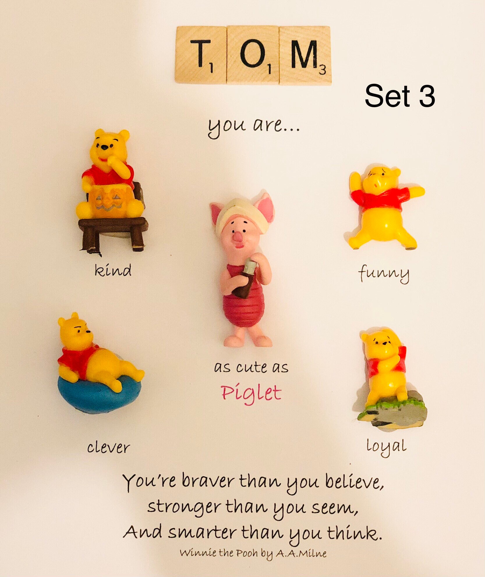 Winnie the Pooh and Friends Style Frame Sister | Etsy