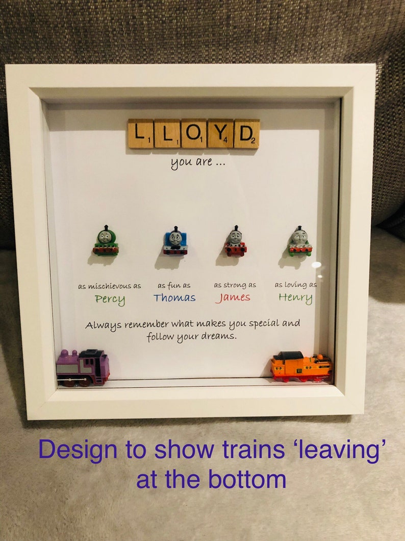 Thomas the Tank Engine Style Personalised Frame Train Fan - Etsy