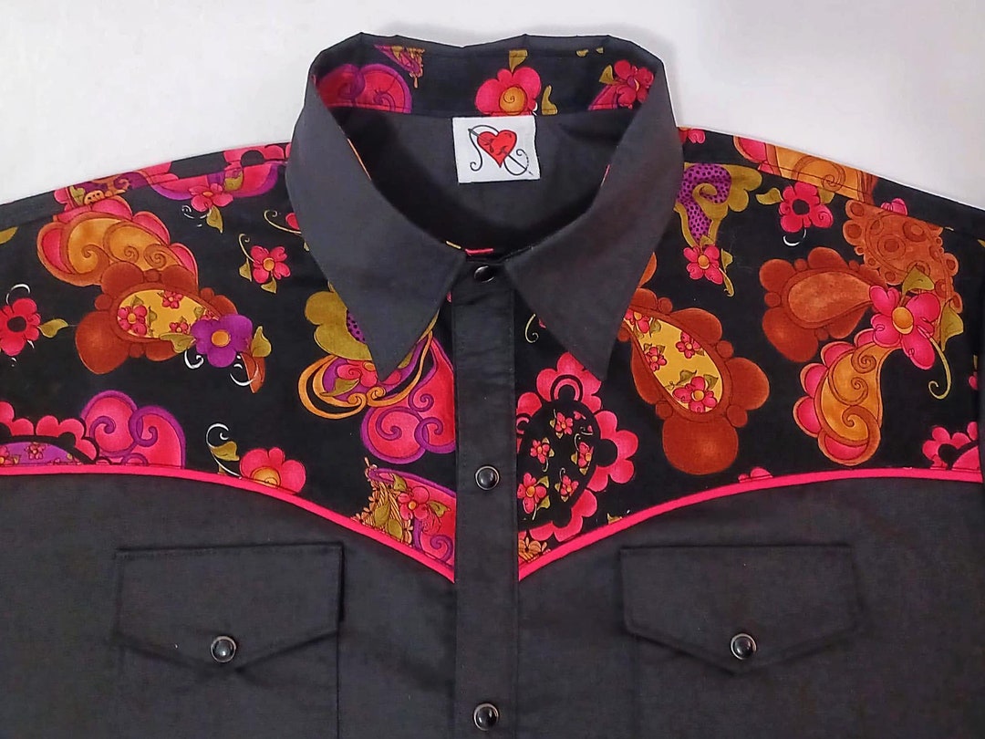 70s Western Shirt, Made to Order, Men's Handmade Western Shirt - Etsy