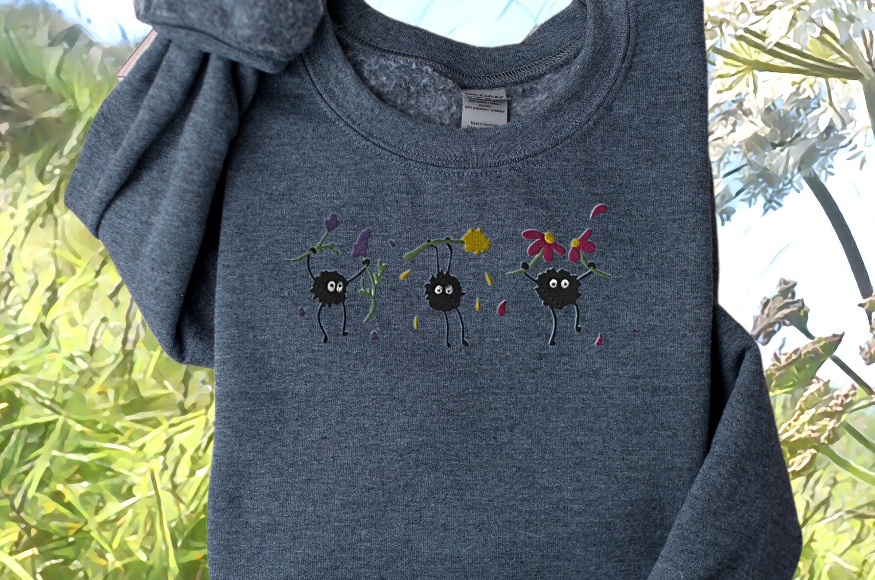 Soot Sprite Garden Party Crewneck Sweatshirt - Etsy