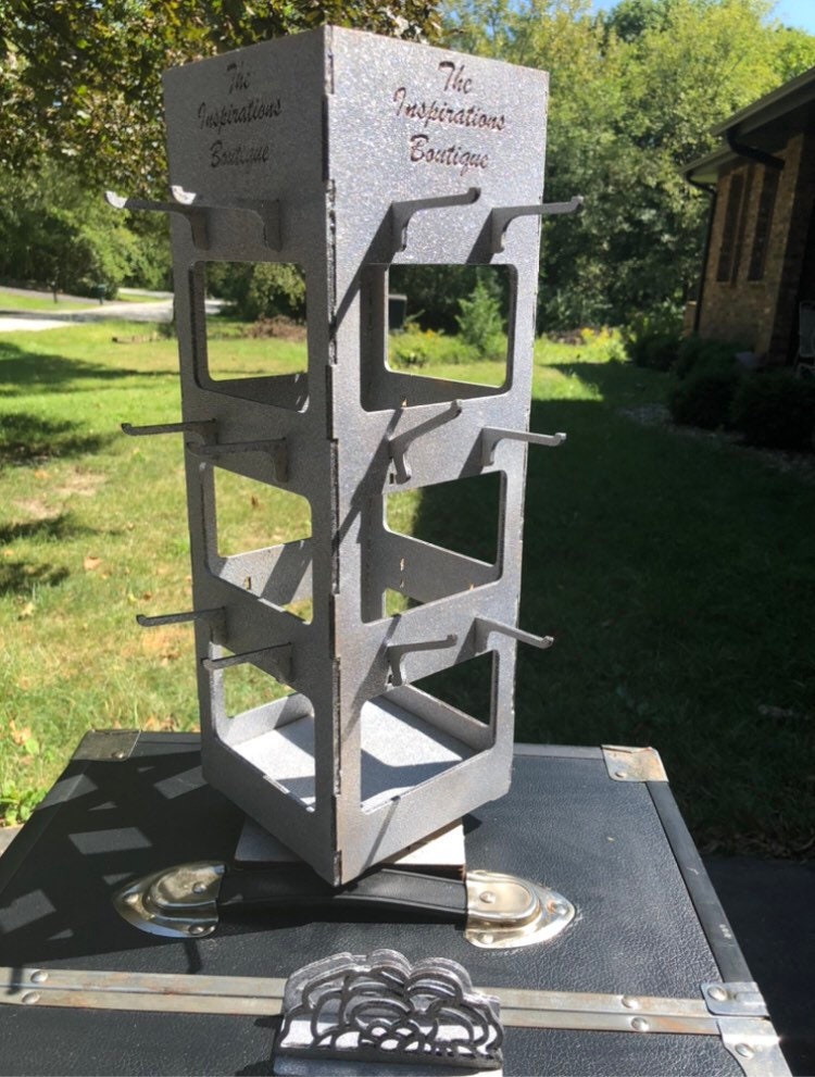 Freestanding Rotating Retail Display Stand With Pegs and - Etsy