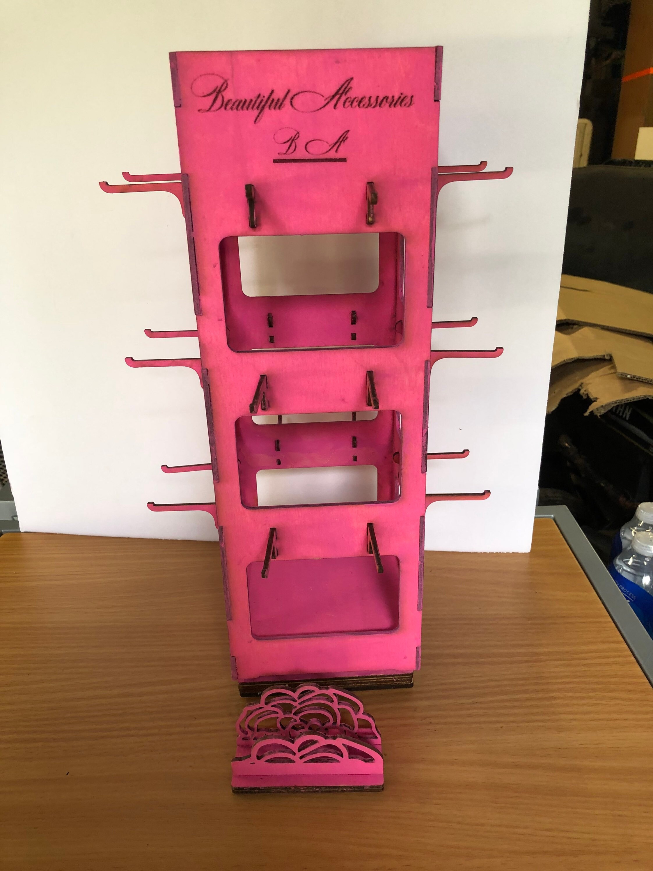 Freestanding Rotating Retail Display Stand With Pegs and - Etsy