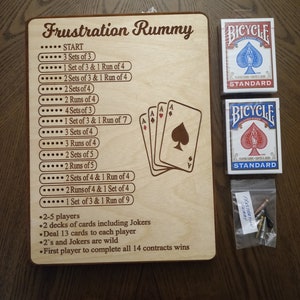 Frustration Rummy Game Board - Etsy