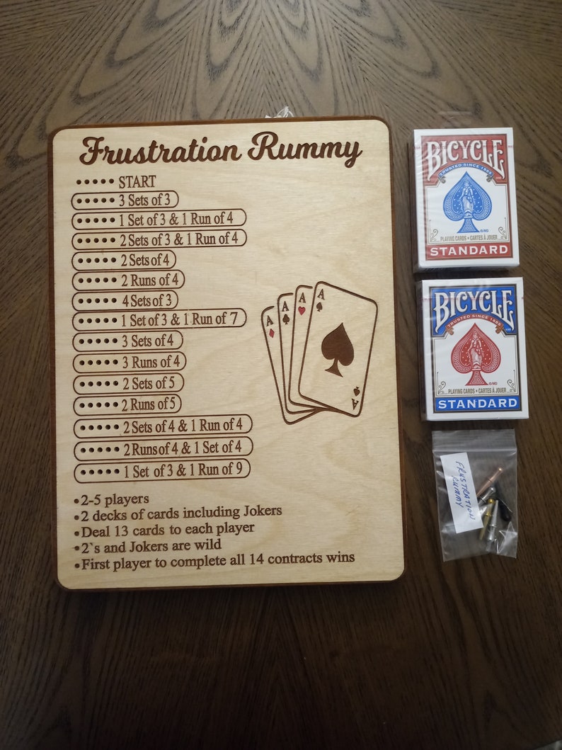 Frustration Rummy Game Board - Etsy