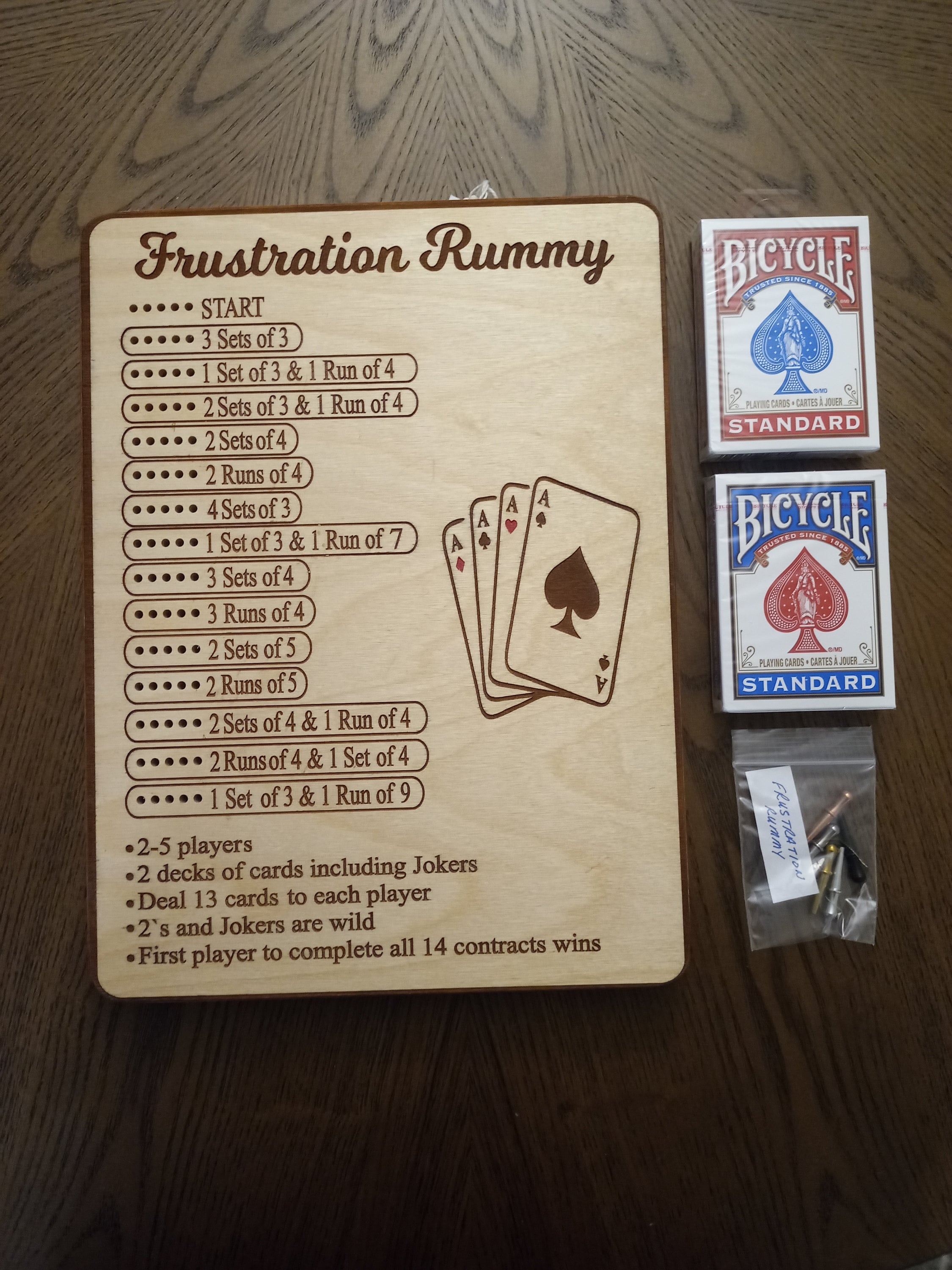 Frustration Rummy Game Board - Etsy