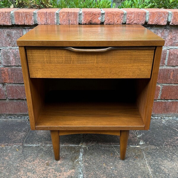 Walnut Nightstand - Etsy