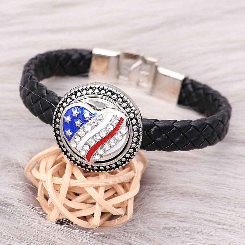 18mm/20mm Red, White and Blue Snaps for Snap Jewelry - Item# 9297-6710 ...