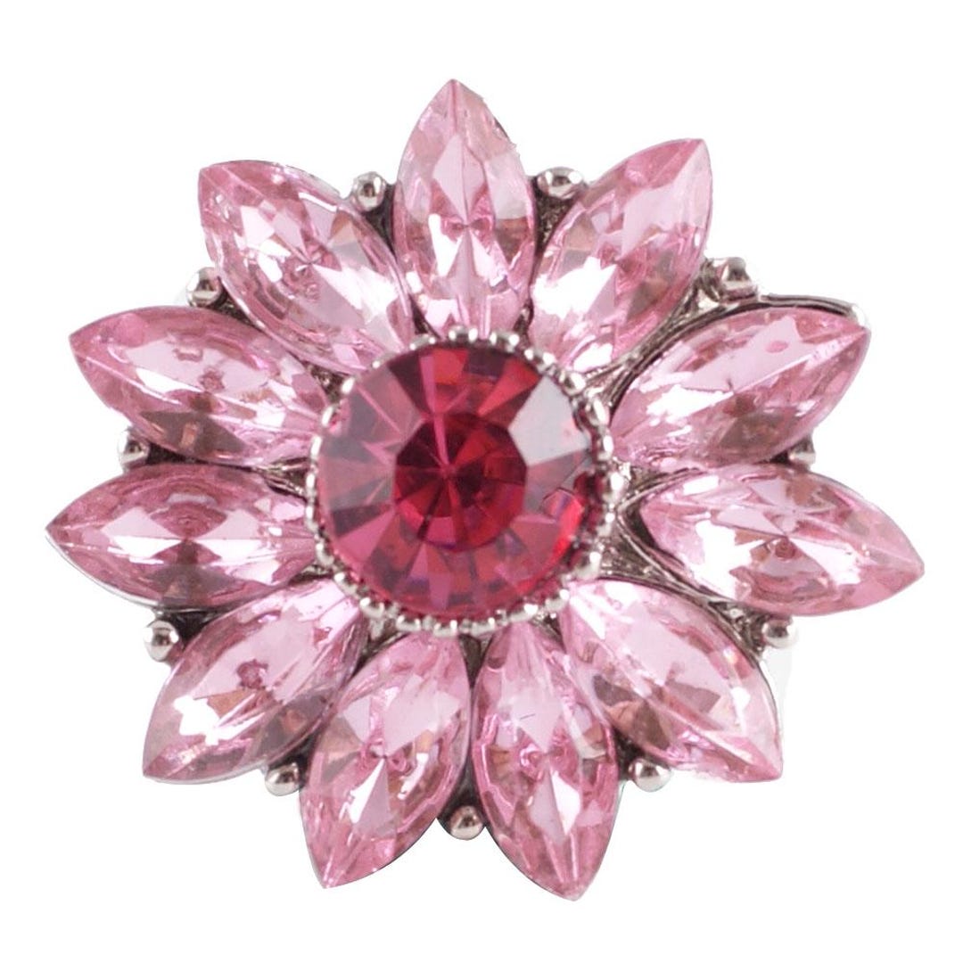 Item 9813 18mm/20mm Pink 7-stone Snap for Snap Jewelry - Etsy