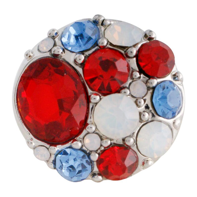 18mm/20mm Red, White and Blue Snaps for Snap Jewelry - Item# 9297-6710 ...