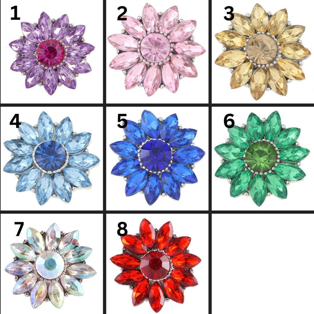 18mm/20mm Flower Burst Snap for Snap Jewelry - Item# 9810-5579-5580 ...
