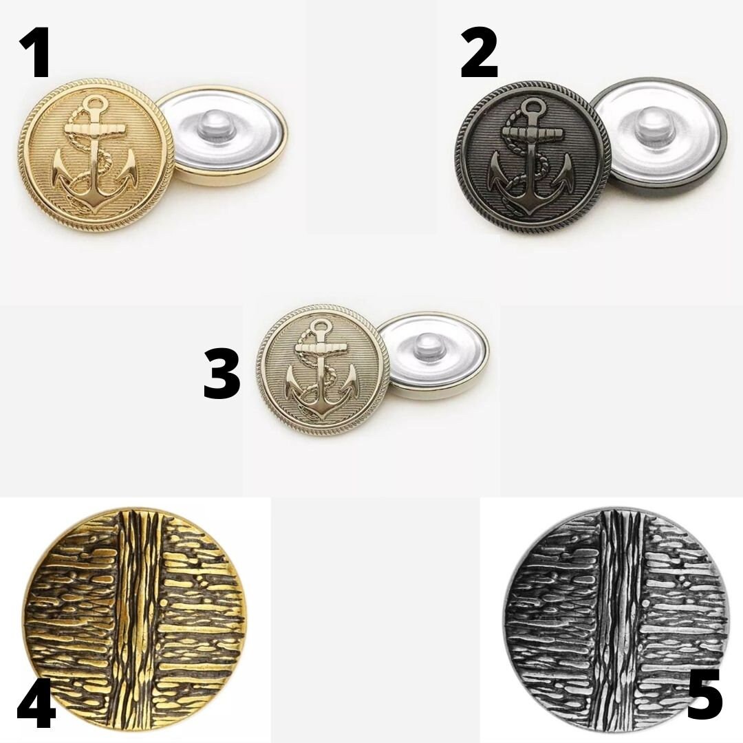 18mm/20mm Anchor and Wood Grain Snaps for Snap Jewelry - Item# 3266 ...