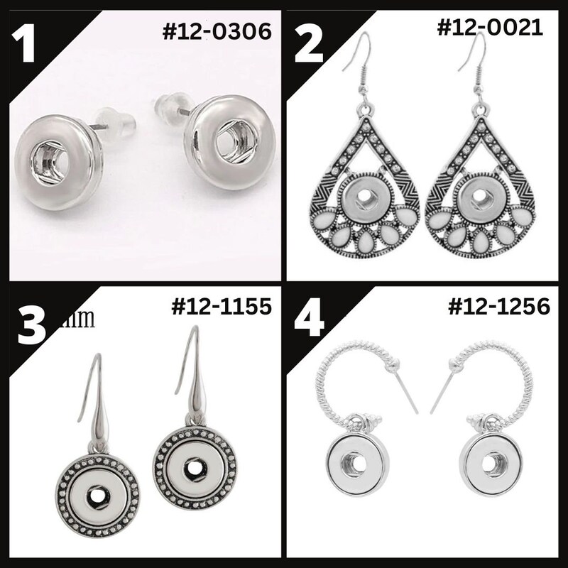 Snap Button Earrings - Etsy