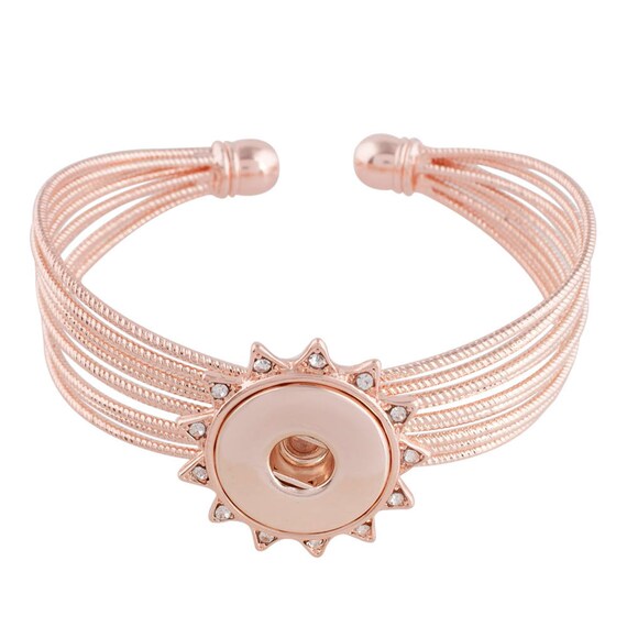 Item 0757RG 18mm/20mm Rose Gold Sun Face W/multi-wired | Etsy