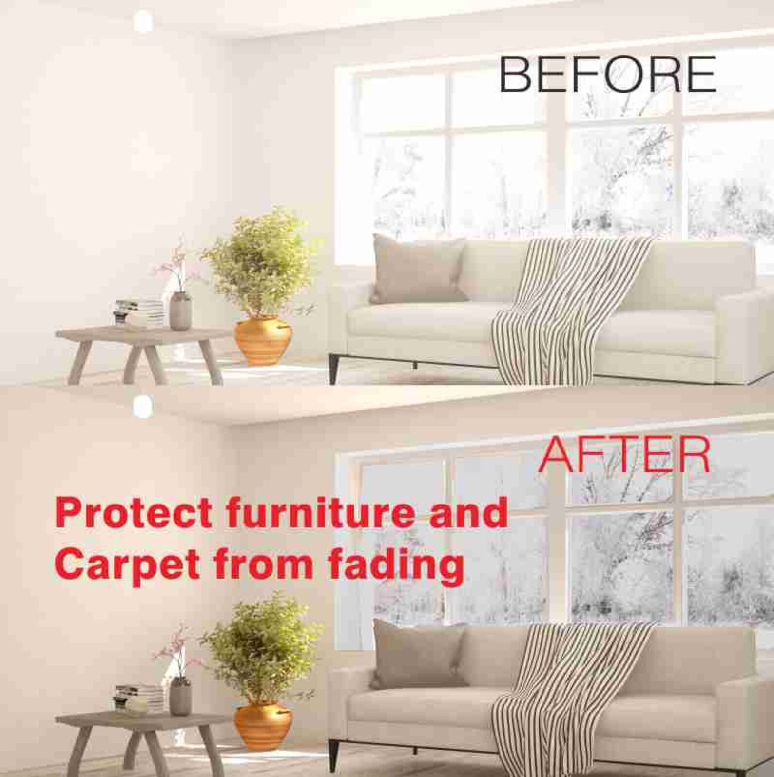 One Way Silver Reflective Mirror Window Tint Glass Block Heat UV Glare ...