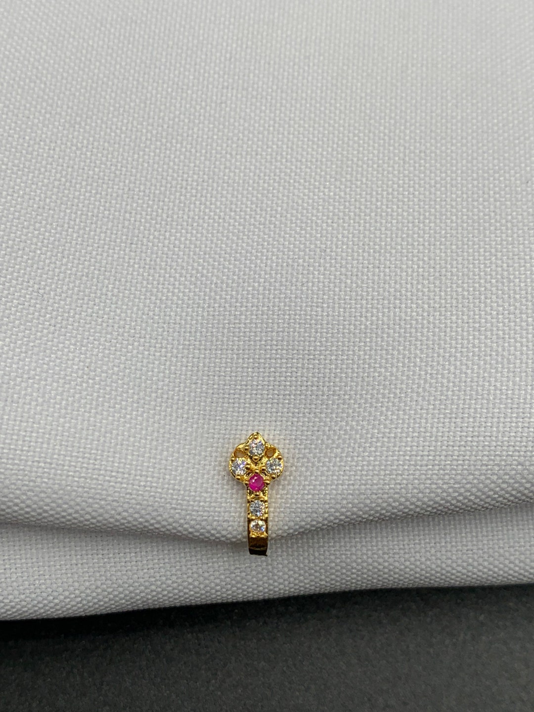 Nose Ring/ Pressing Nose Ring/ Nuth/ Mukku Pudaka/ Mukuthi/ Clip on ...