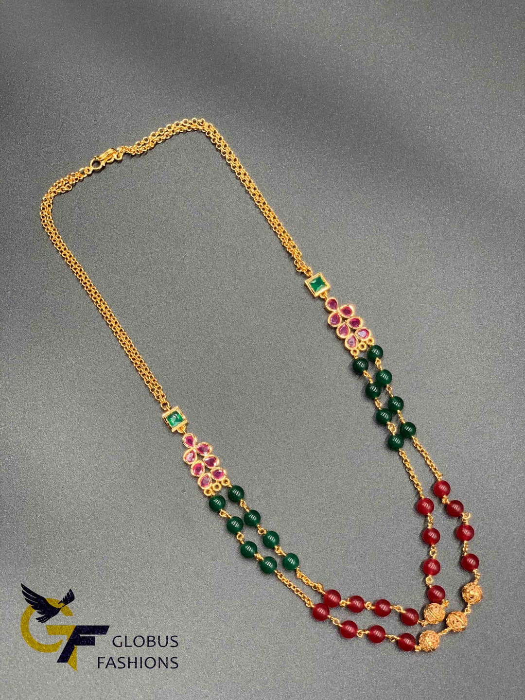 Beads Chain/ Multicolor Stones Beads/ Traditional Beads Chain/ Semi ...