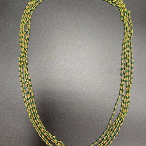 Green Beads Chain/ Green Crystal Beads Chain/ Emerald Beads/ Party Wear ...