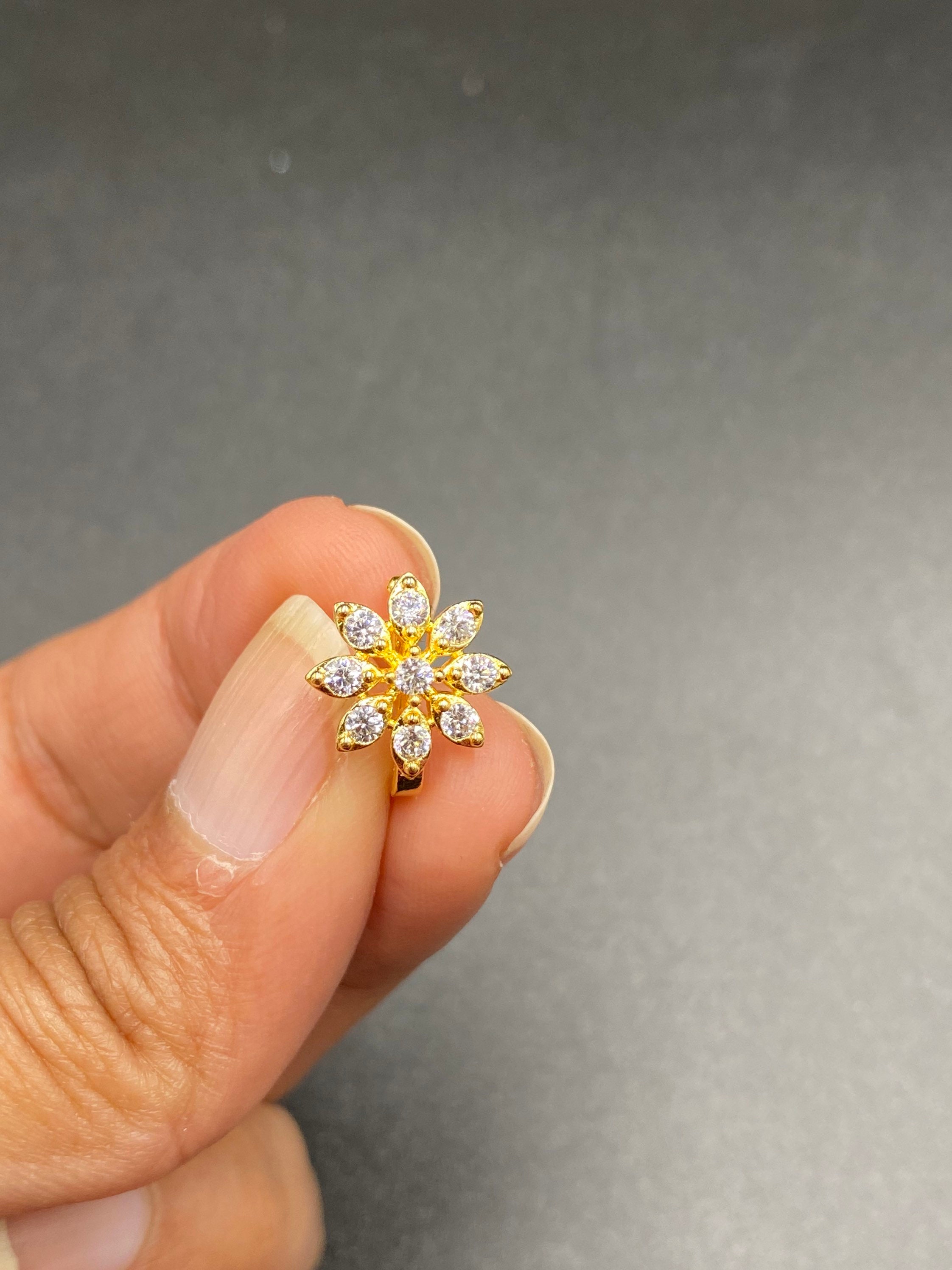 Nose Ring/ Pressing Nose Ring/ Nuth/ Mukku Pudaka/ Mukuthi/ Wedding ...