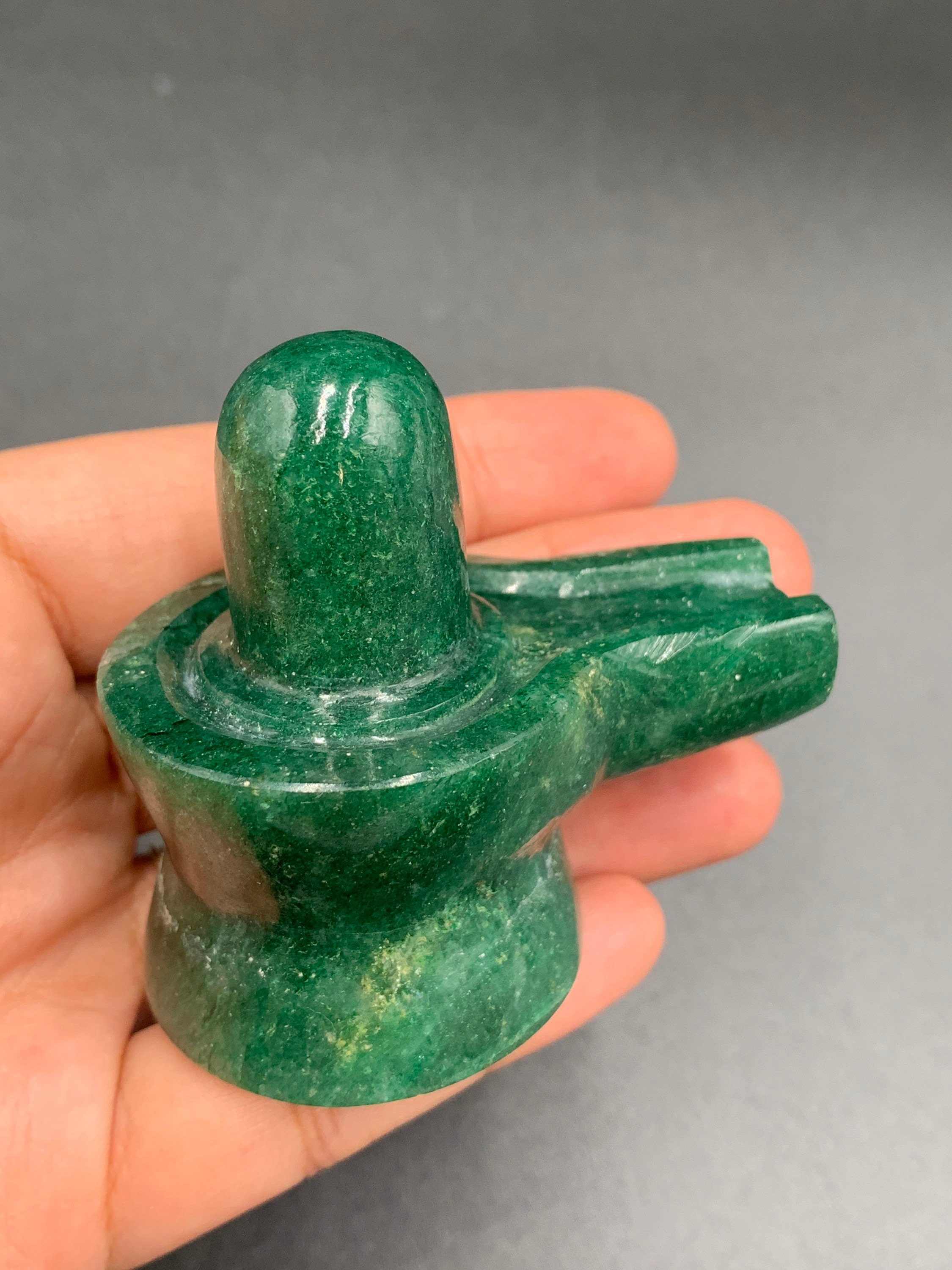 Lord Shiva/ Puja Idol/ Shaligram/ Crystal Shiva Lingam/ Jade | Etsy