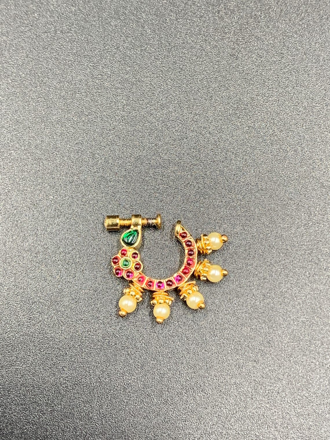 Mukku Pudaka/ Mukuthi/ Pressing Nose Ring/ Nose Stud/ Stones - Etsy