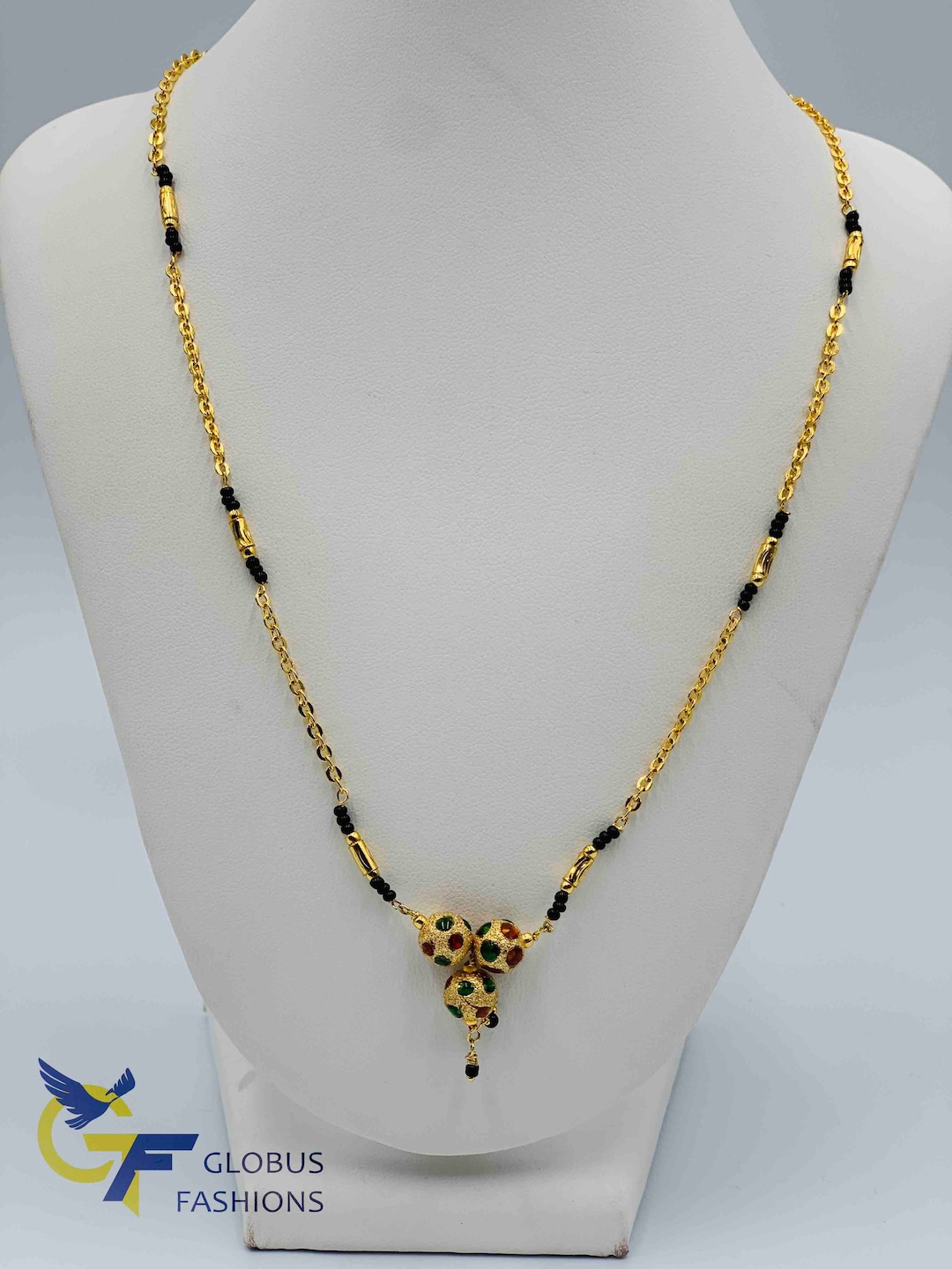 Black Beads Chain/ Mangalsutram/ Black Diamond Beads Chain/ Party Wear ...