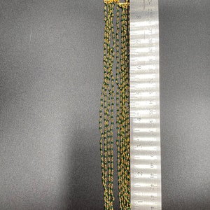 Green Beads Chain/ Green Crystal Beads Chain/ Emerald Beads/ Party Wear ...