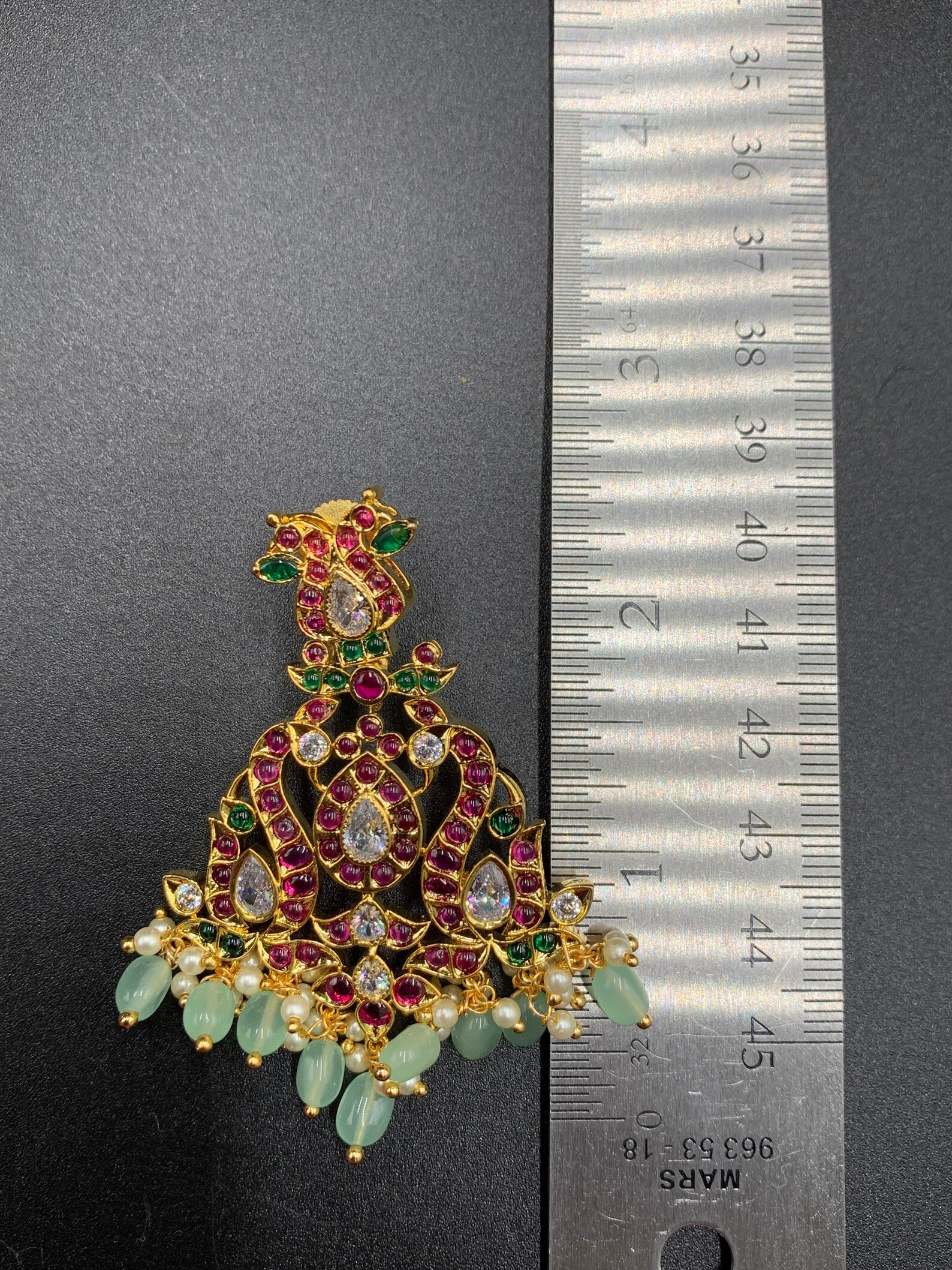 Mango Design Necklace Set/ Ruby Necklace/ Party Wear Necklace/ | Etsy