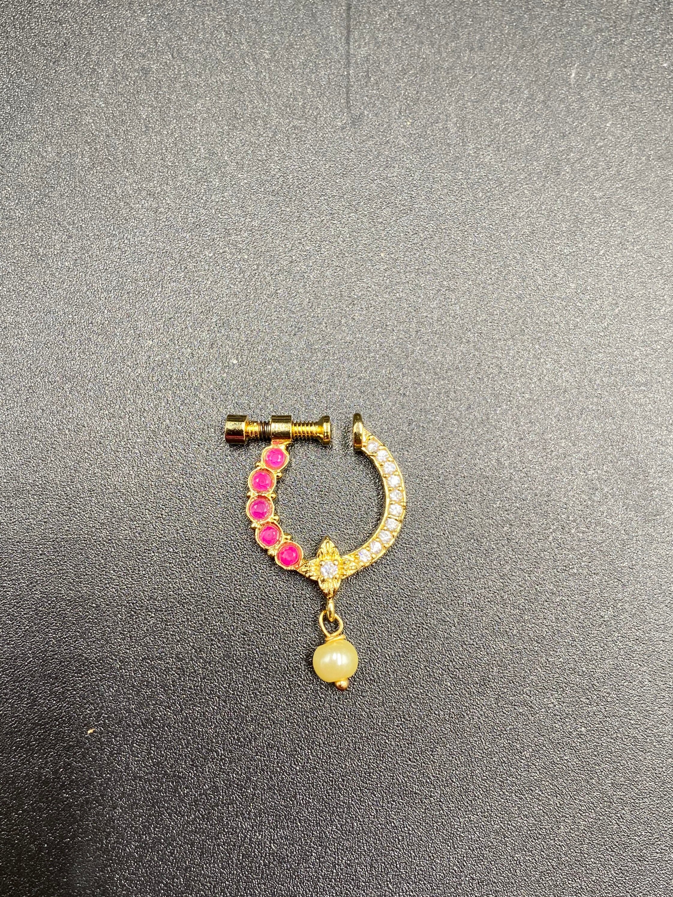 Nose Ring/ Studs/ Mukku Pudaka/ Wedding Jewelry/ Mukuthi/ Stud | Etsy