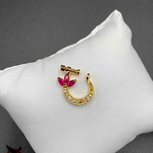 Nose Ring/ Nuth/ Mukuthi/ Mukku Pudaka/ Nose Stud/ Pressing | Etsy