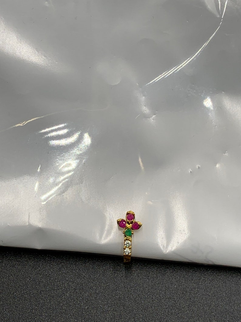 Nose Ring/ Nuth/ Mukuthi/ Mukku Pudaka/ Clip on Nose Ring/ - Etsy