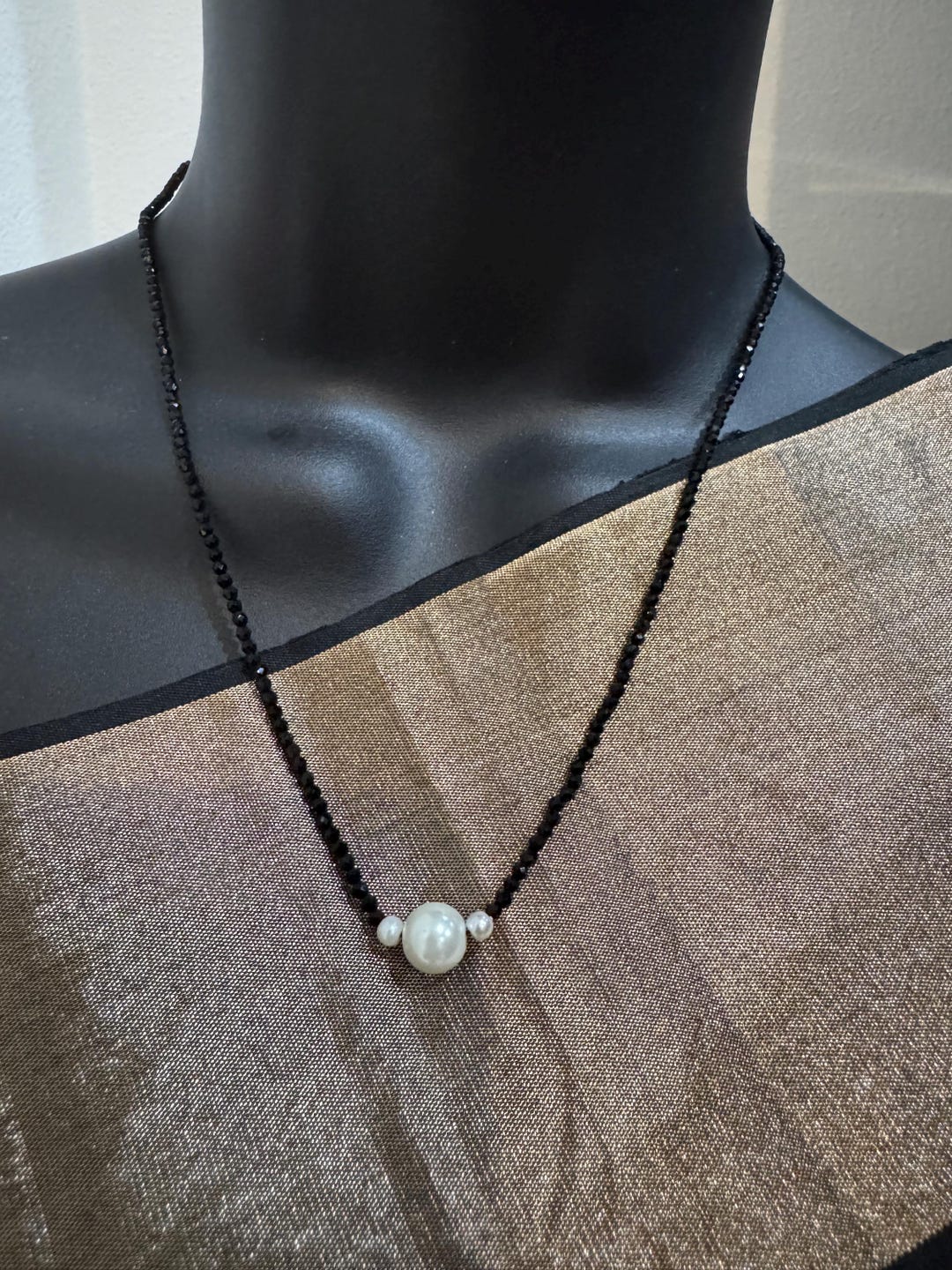 Black Beads Chain/ Black Diamond Beads/ Pearls/ Karupumani/ Nalla ...