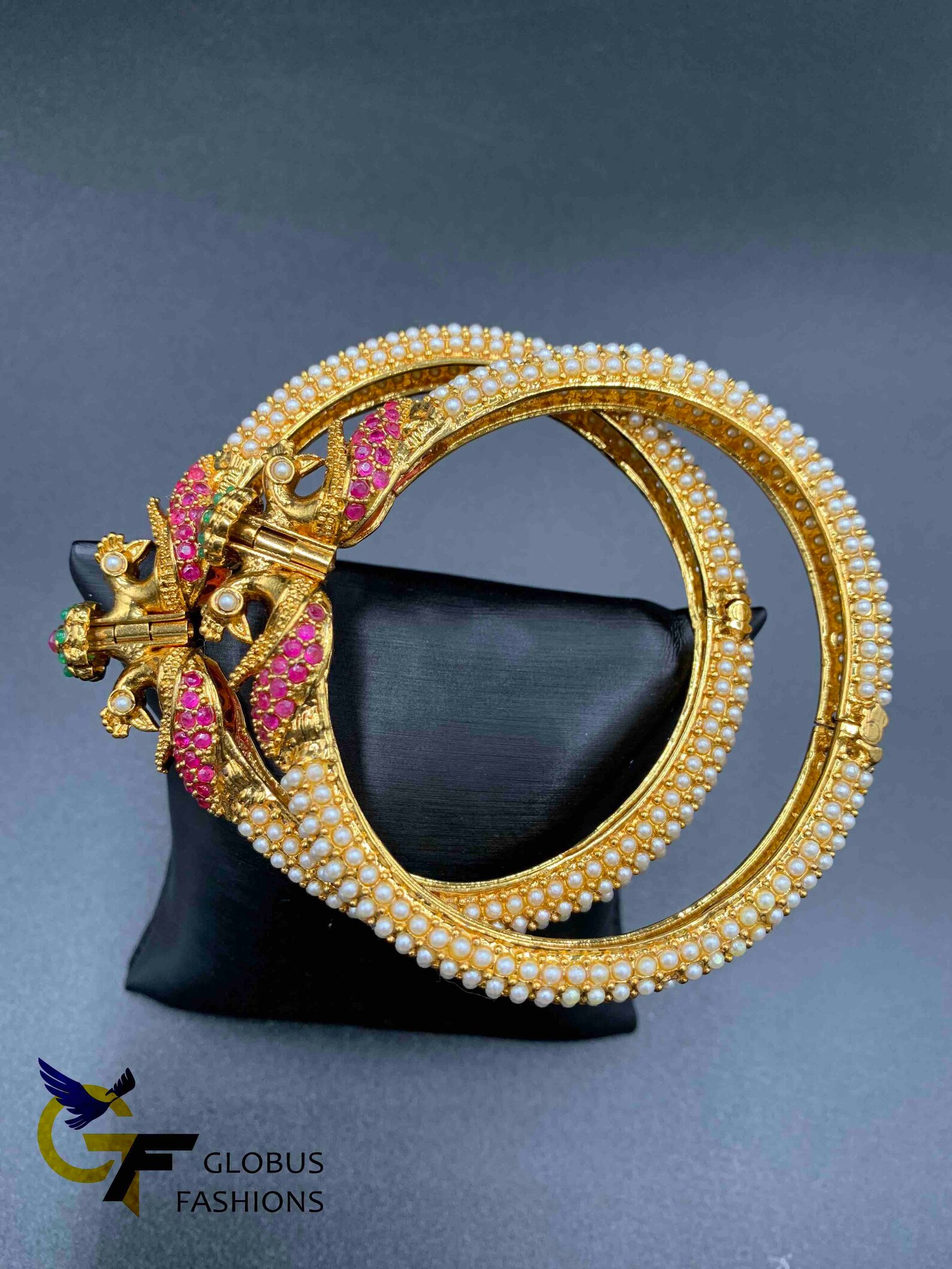 Pearls Bangles/ Kada Bangles/ Screw Type Bangles/ Wedding - Etsy