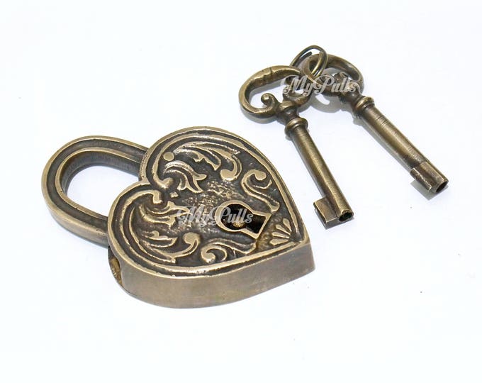 Heart Shaped Love Lock, Commitment Lock, Paris Bridge Lock, Valentine ...